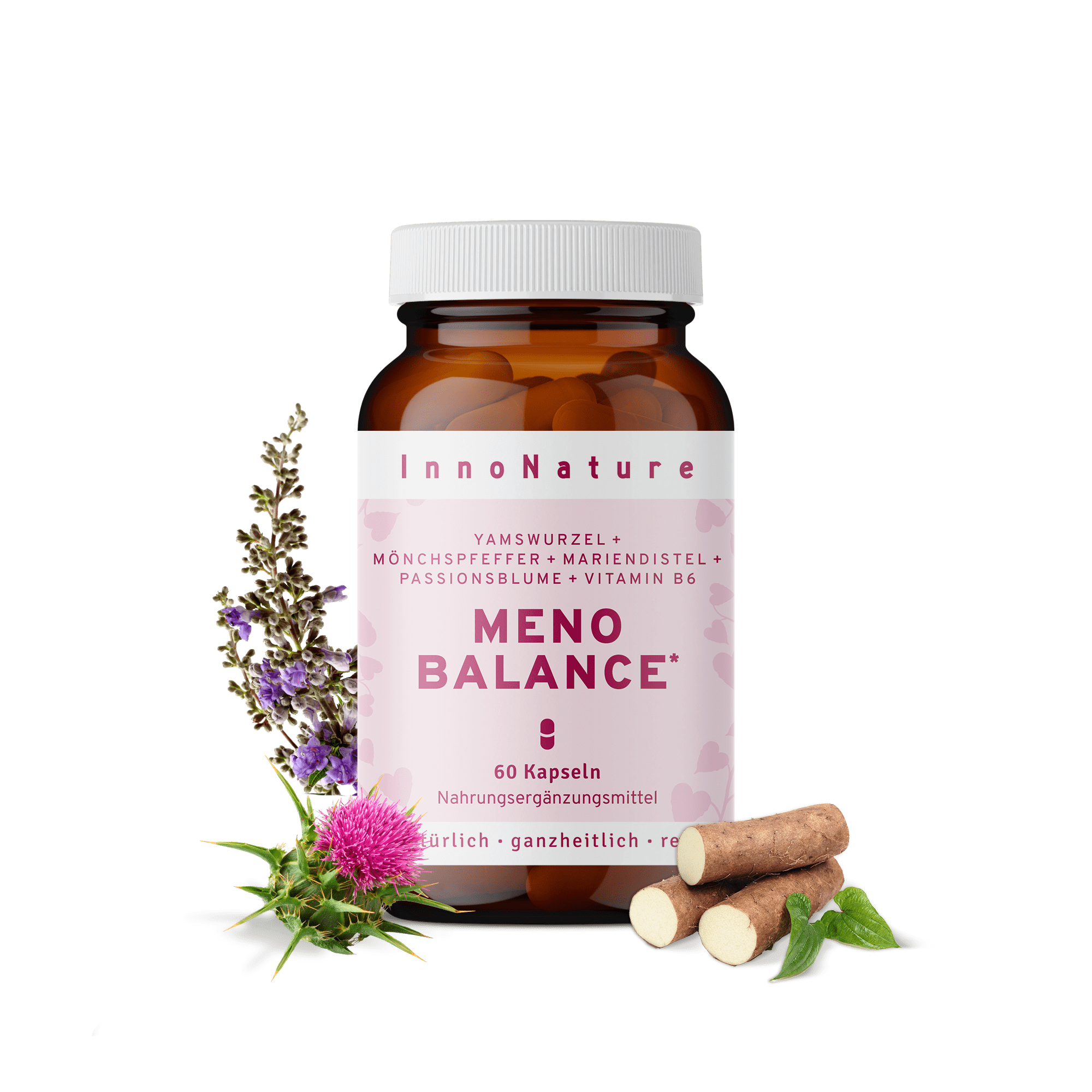 Meno Balance Kapseln mit Yamswurzel & Mönchspfeffer - InnoNature
